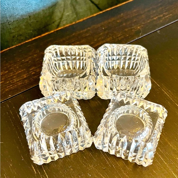 Accents | Vintage Crystal Salt Cellars Set Of 4 | Poshmark